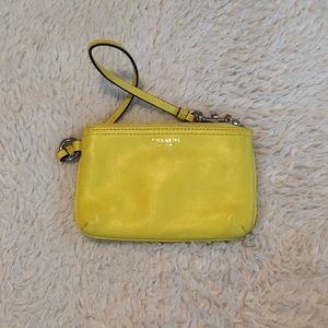 Coach | Bags | Coach Yellow Small Purse | Poshmark